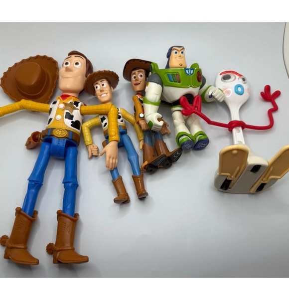 Disney | Toys | Toy Story Lot Disney Store Woody Buzz And Forky Action ...